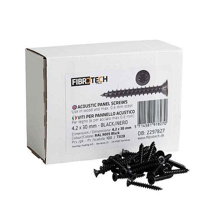 Paneelschrauben schwarz - Packung à 100 Stk. | Akustikpaneele | Shop ...